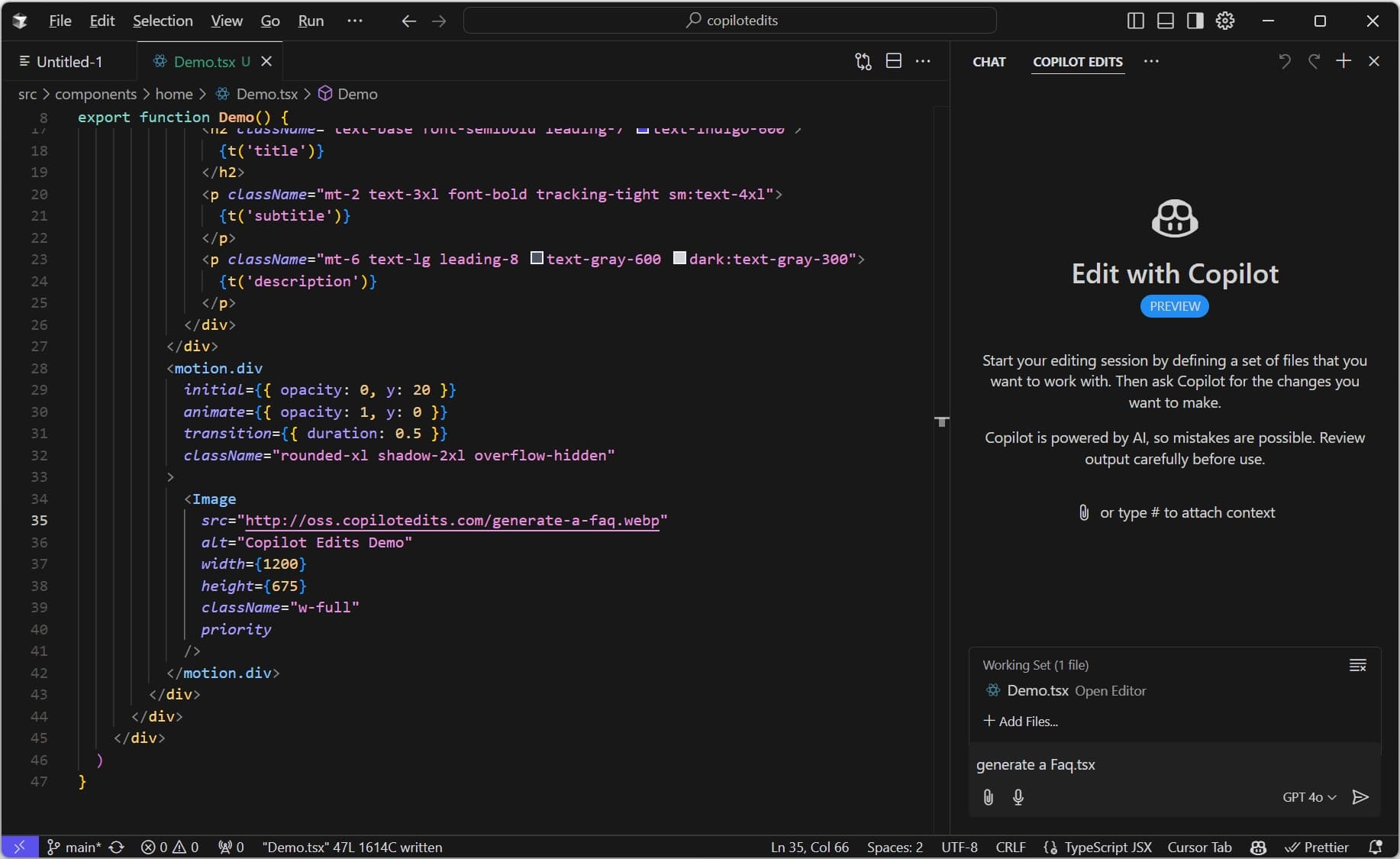Copilot Edits - Intelligent Code Editing Assistant